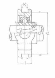 Cast Iron Tensioner Support Ref. Fyh Uct 216 D1 K2