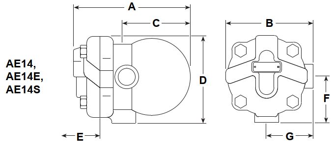 Eliminador Ae14e 1/2" Bsp Ref. Spirax Sarco 1490000
